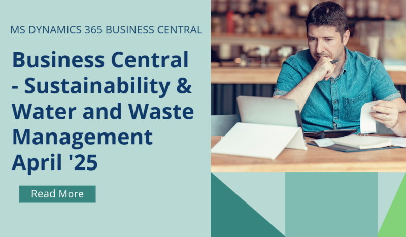 Business Central - Use Water and Waste Management with Sustainability ...